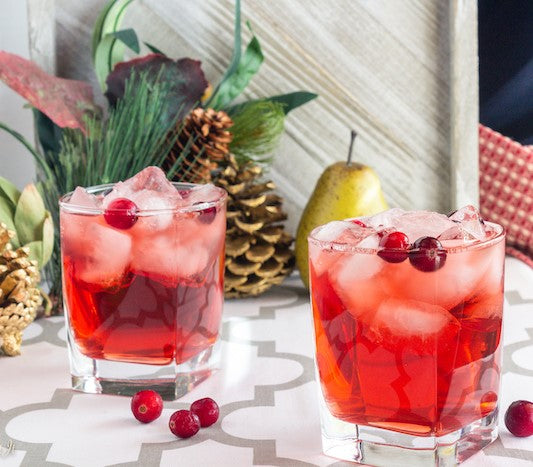 Cranberry Pear Balsamic & Seltzer Cocktail – Olea Oil and Vinegar